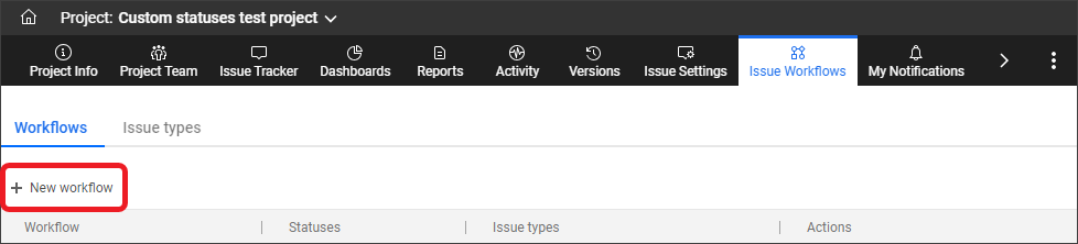Managing custom issue statuses – Revizto