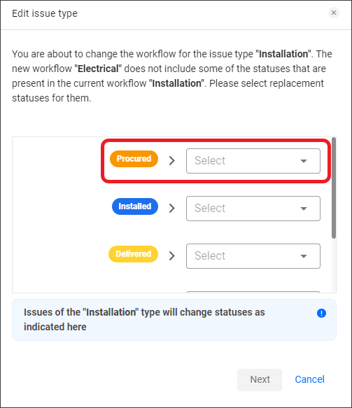 Managing Custom Issue Statuses Revizto 3990