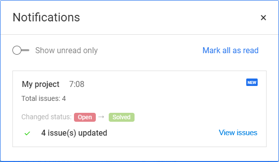Managing issue notifications – Revizto